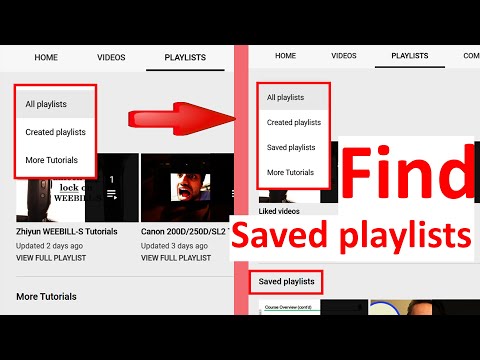 How to FIND SAVED PLAYLISTS on YouTube