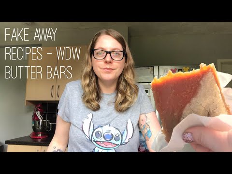 Fakeaway Recipes - WDW BUTTER BARS, Epcot Karamel Kuche!