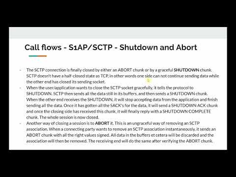 SCTP messages in LTE