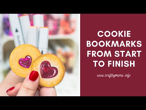 Colored Cookie Bookmarks from Start to Finish