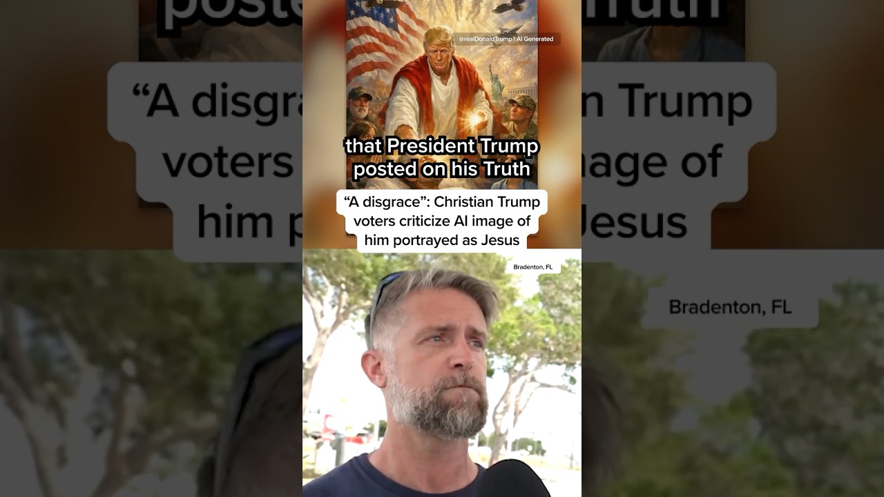 'A disgrace': Christian Trump voters criticize AI image of him portrayed as Jesus