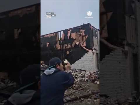 Apartment Complex in Irving, Texas Destroyed by High Winds