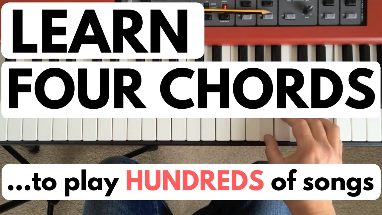 Piano chords for beginners: learn four chords to play hundreds of songs