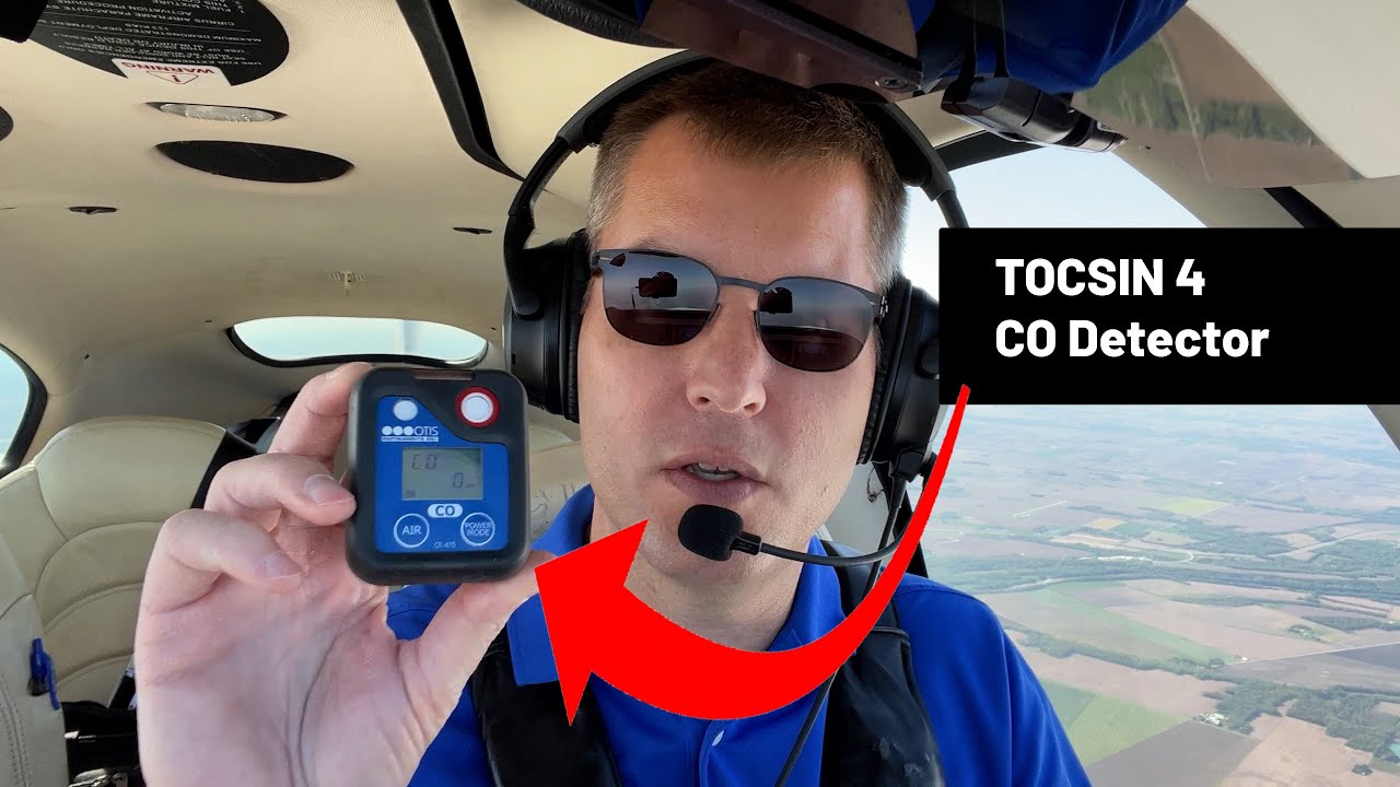 Tocsin 4 CO Detector for pilots - how it prevents carbon monoxide poisoning in airplanes (review)