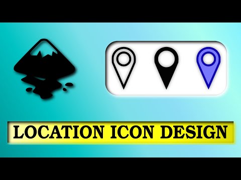 Designing Simple Location Icon in Inkscape || Inkscape Tutorial for Beginners