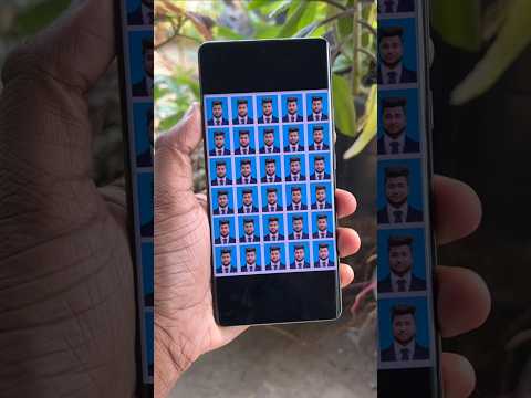 Passport Size Photo Make On Mobile #passport #photo #mobile #new #best #viral #shorts