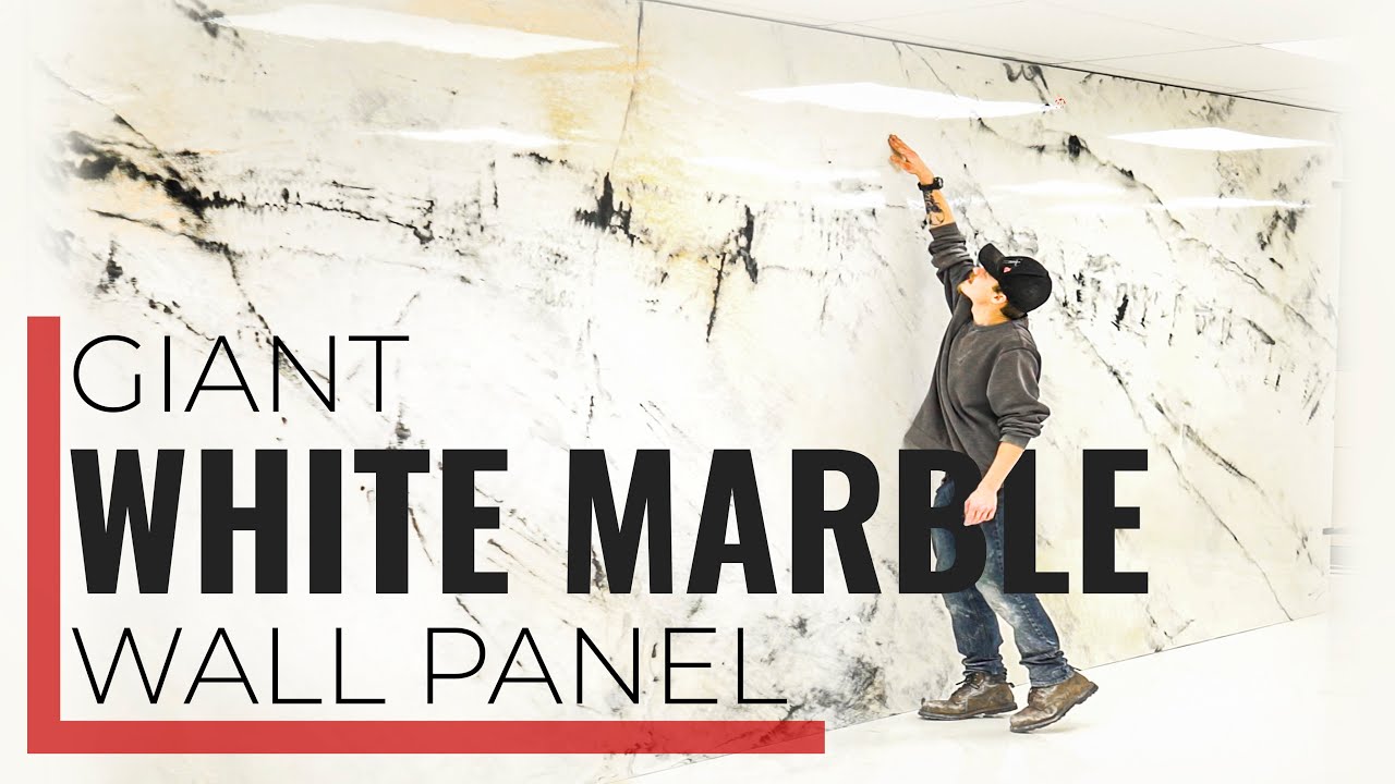 HOW TO | Make a Giant White Marble Wall Panel