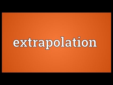 Extrapolation Meaning