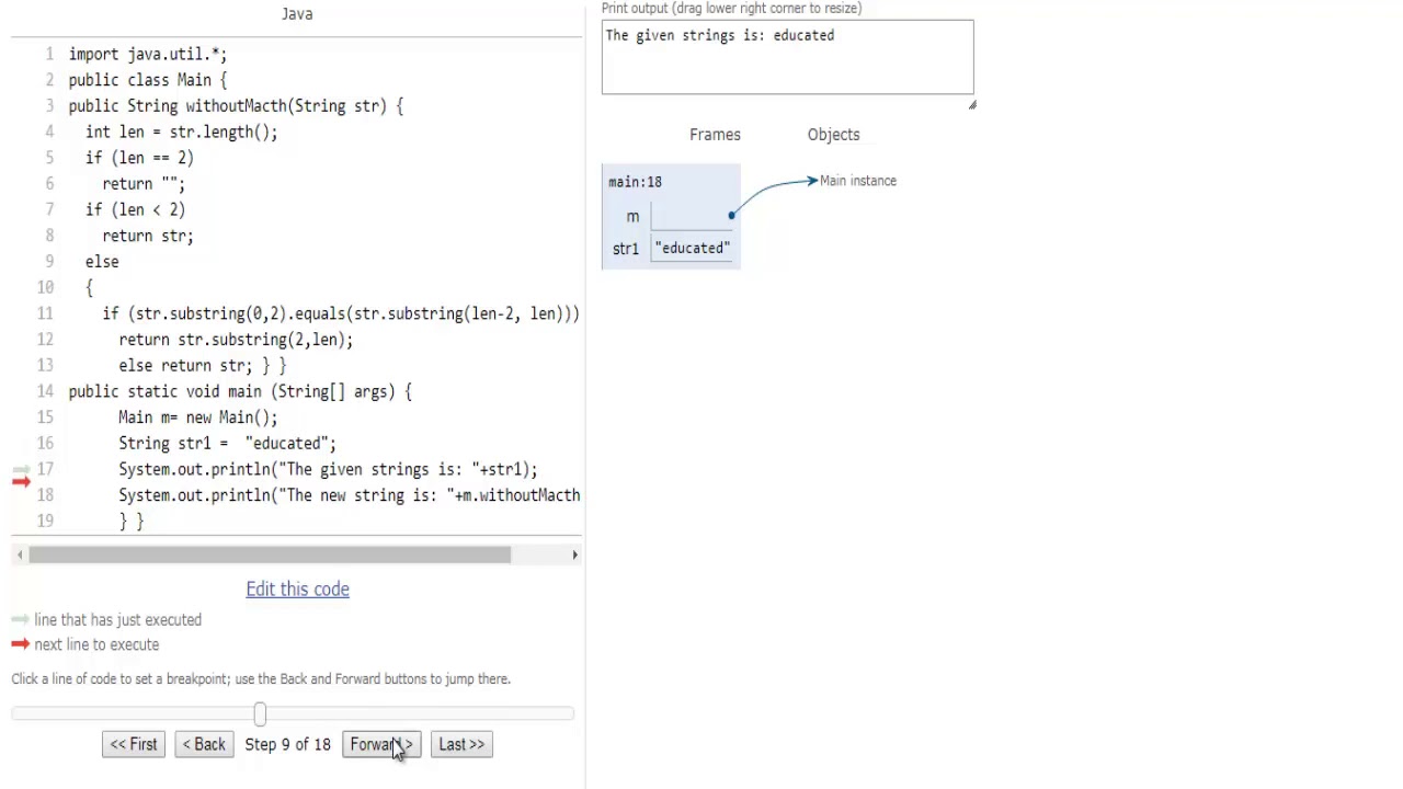 w3resource.com: Java String Exercise-64