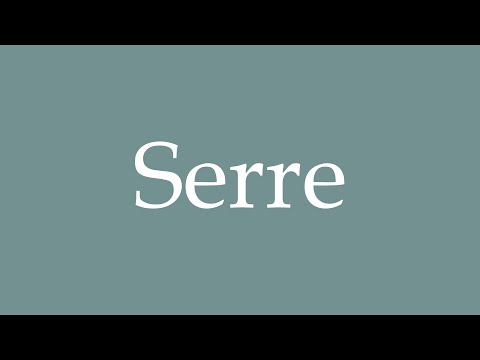 How to Pronounce ''Serre'' Correctly in French