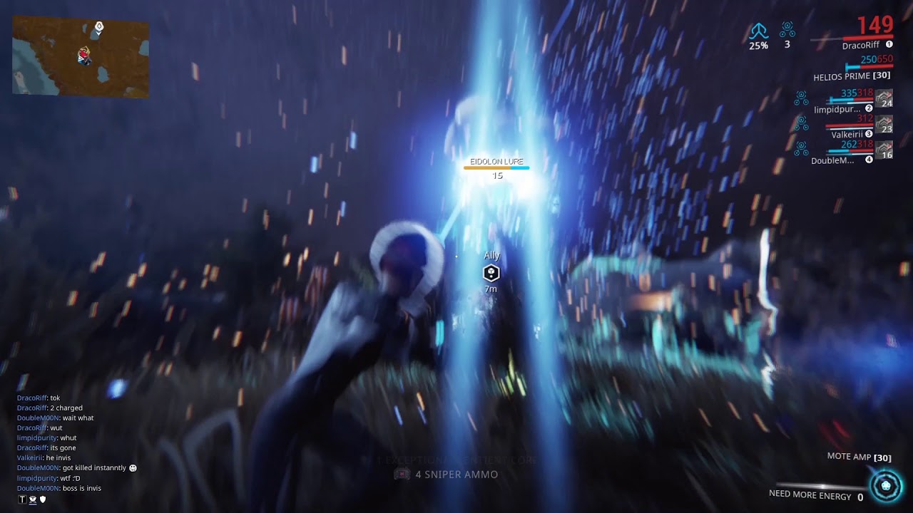 Warframe PoE Invisible Eidolon Bug