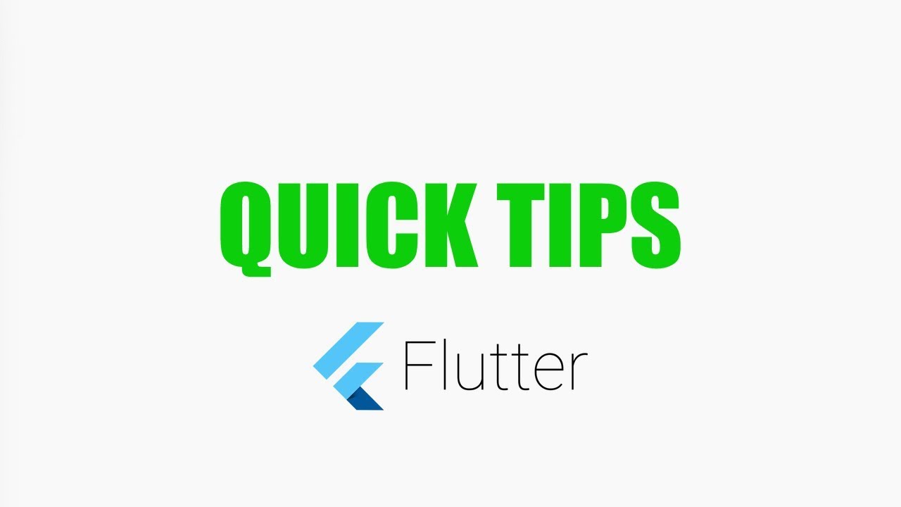 Google's Flutter - Quick Tips (coderzheaven.com)