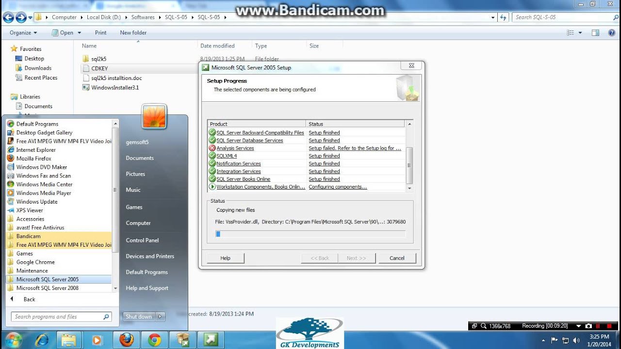 Sql Server 2005 installation process