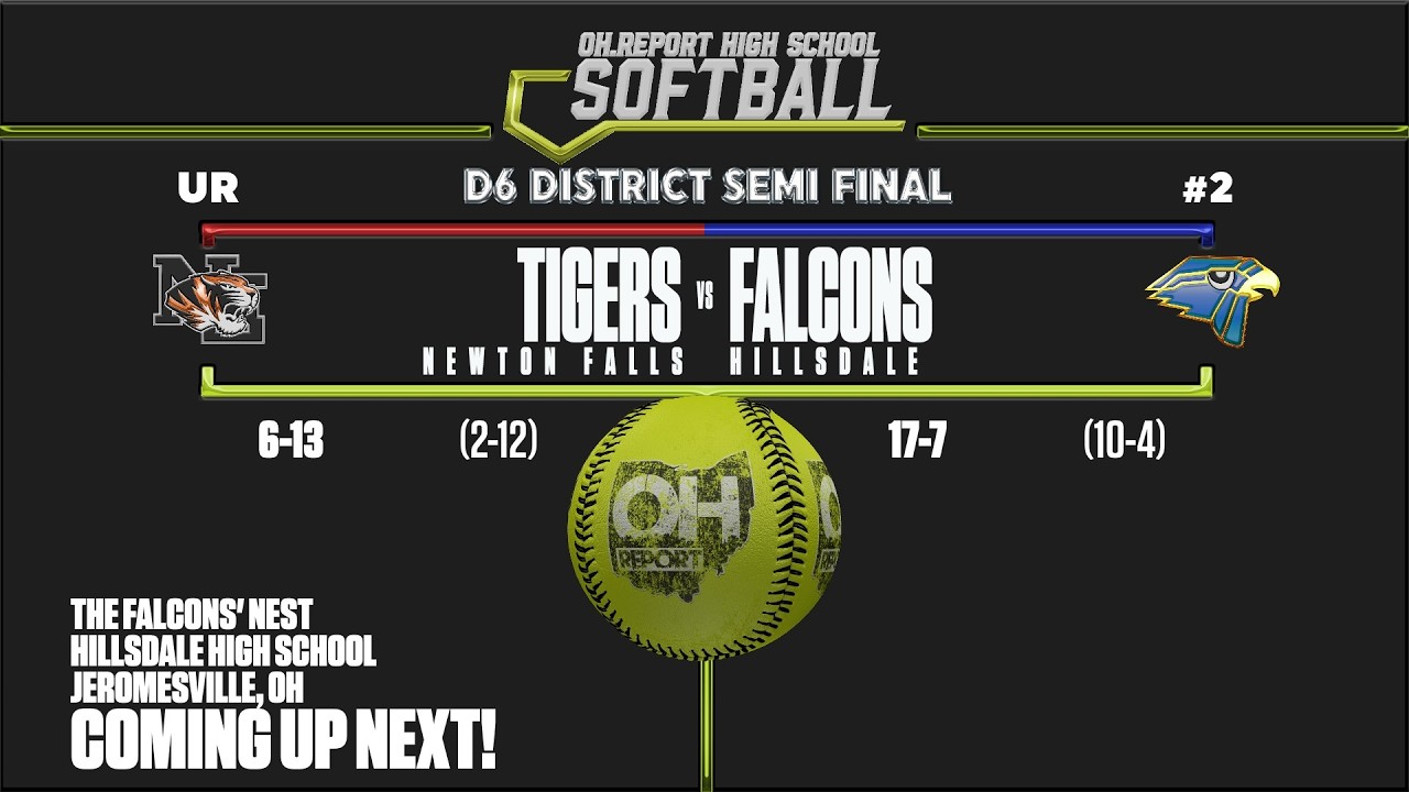 #21 Newton Falls (6-13) @ #2 Hillsdale (17-7) - D6 District Semifinal Softball
