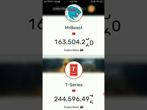 MrBeast vs T-Sereis | Live Sub Count | @MrBeast @tseries
