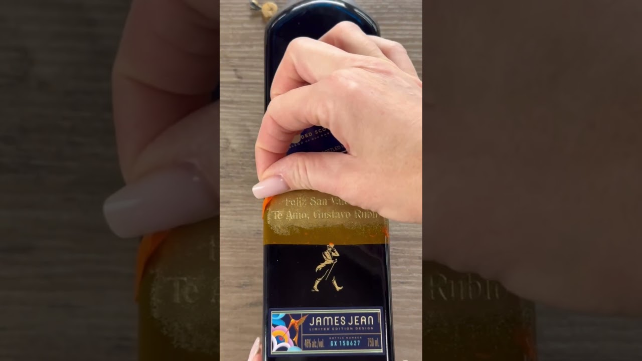 Johnnie Walker Blue Label Bottle Engraving #giftideas #engravedgifts #johnniewalker #whisky #gifts