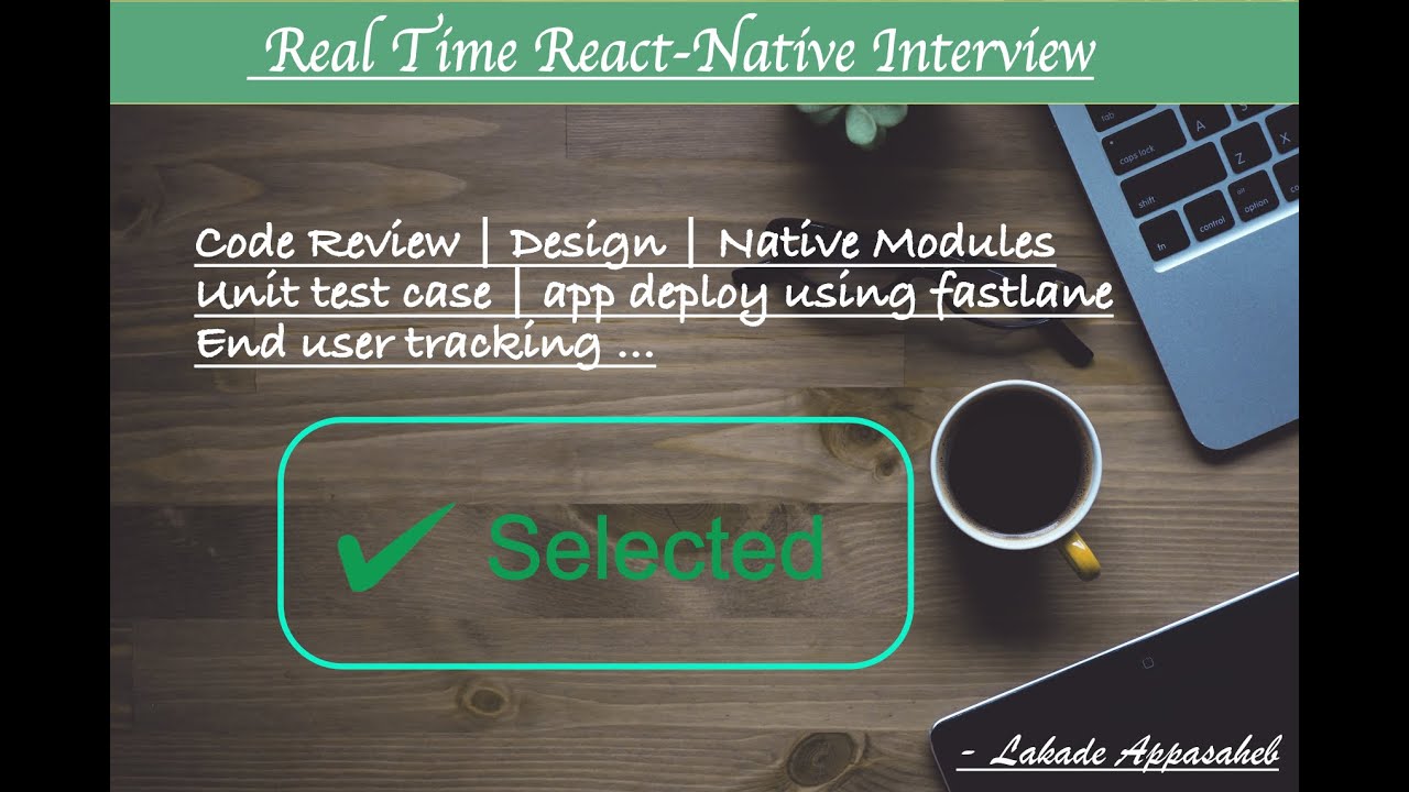 Real Time React-Native Interview | NativeModule | Code Review