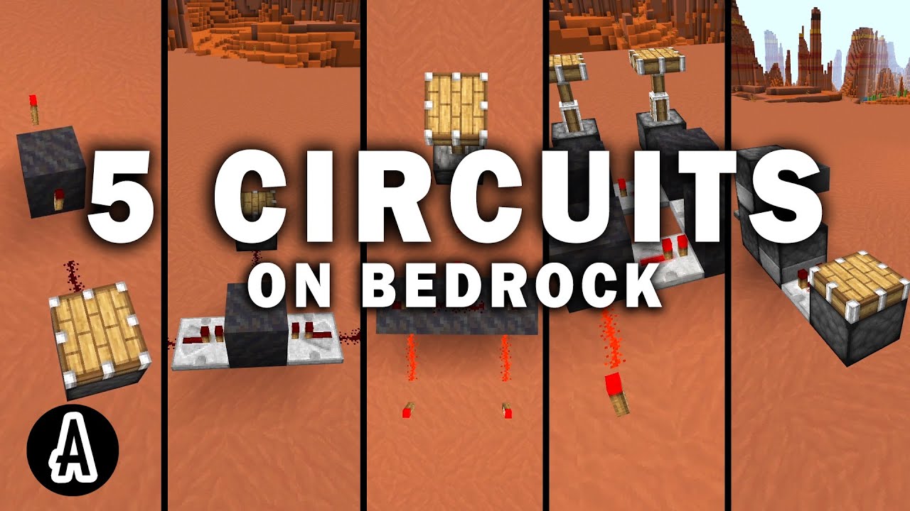 5 Redstone Circuits Tutorial for Bedrock 1.19