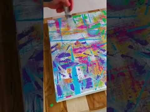 The Elegant Combo / Light Gray & Pastel Purple / Abstract Painting Techniques