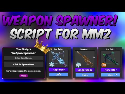 💫The Best Mm2 Weapon Spawner Script | Pastebin Link | Murder Mystery 2 | 2025 | Works on Mobile|