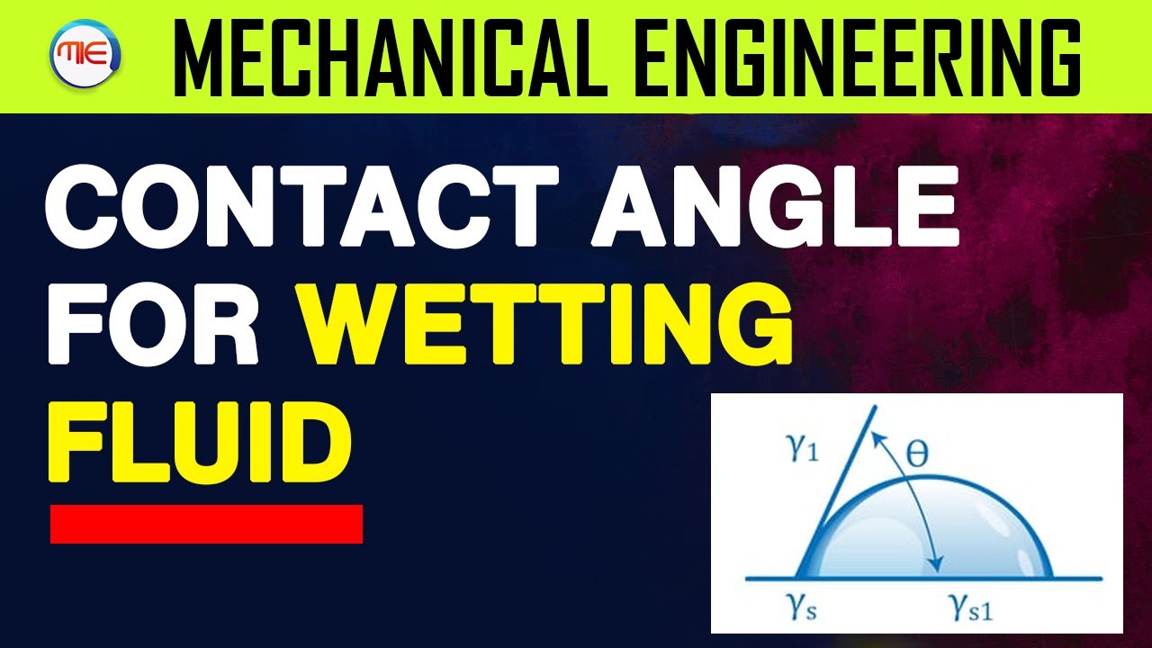 Mechanical Engineering | Contact angle And Wetting Fluid | Fluid Mechanics