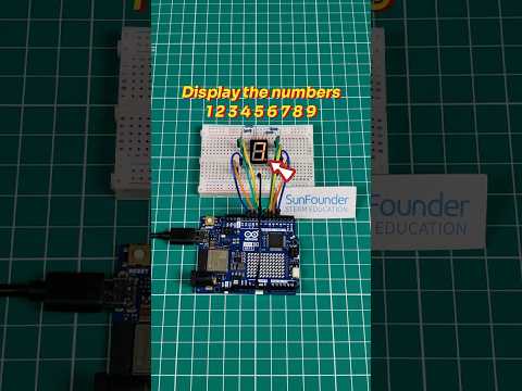 DIY Electronics: Building a 7-Segment Display with Arduino Uno! #diy #engineering #diy #stem #tech