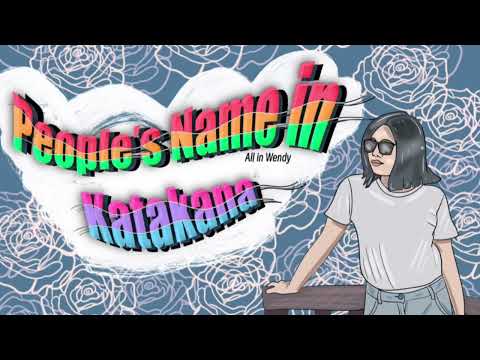 List of People’s Names in Katakana Japanese | Learn Japanese for Beginners