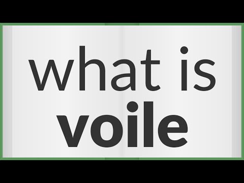 Voile | meaning of Voile