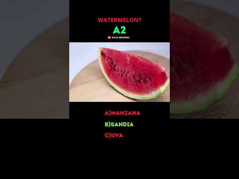 What does "Watermelon" mean in Spanish? #learnspanish #xavaspanish #learnspanishathome