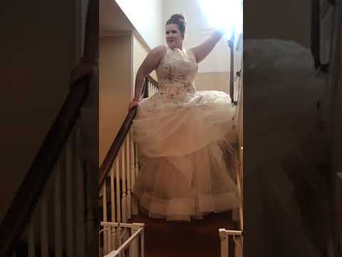 Wedding Dress Reveal #Shorts | Lazaro Style 3613