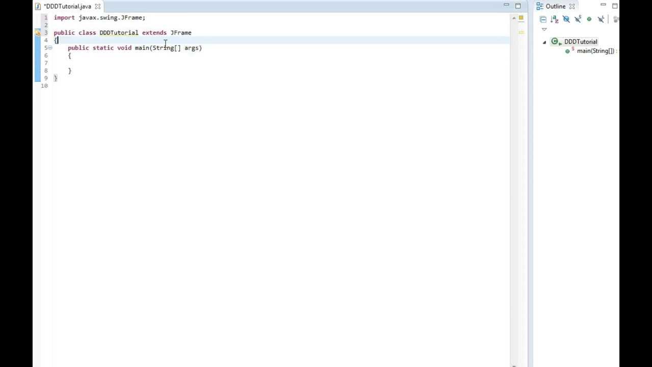 Java Tutorial #1 - 3D From scratch - Fullscreen JFrame