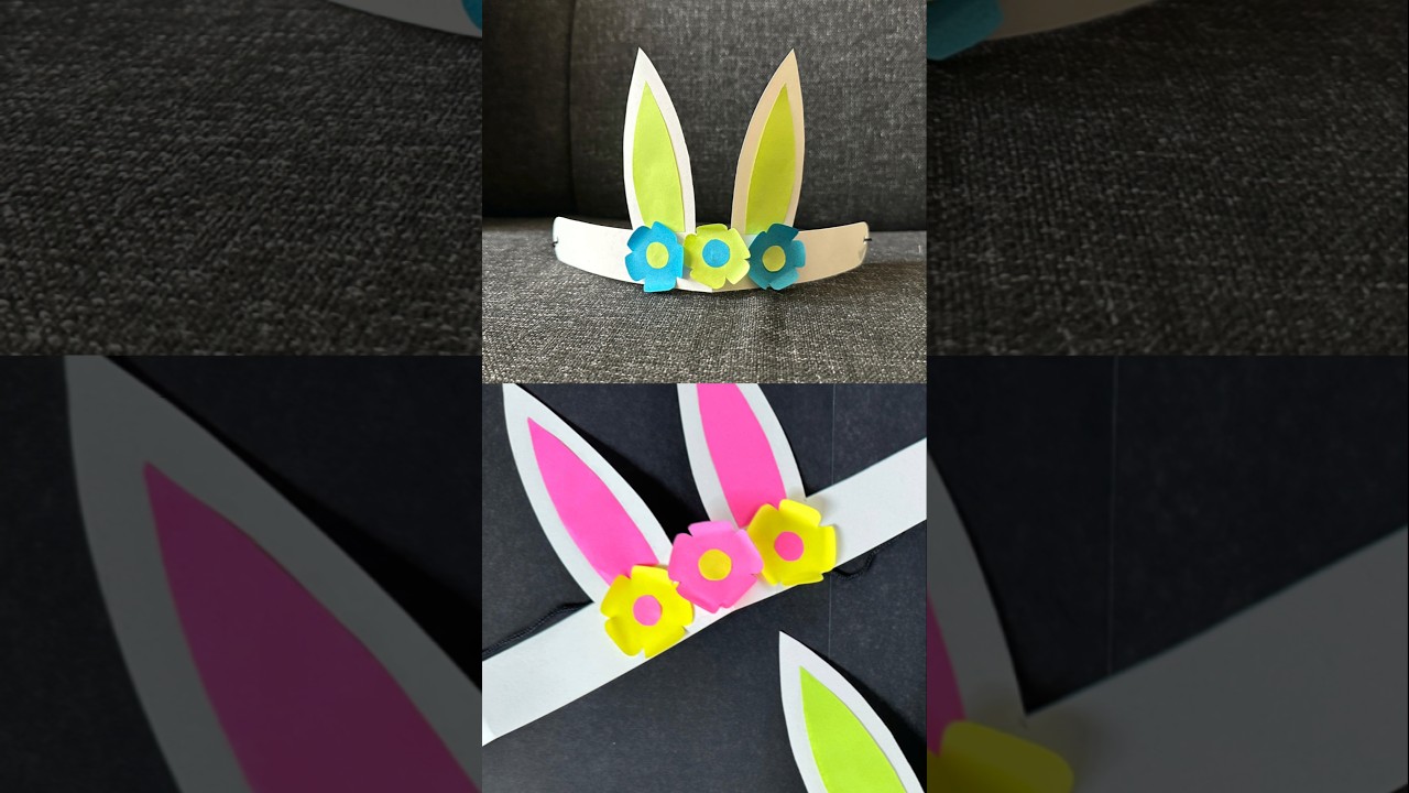 Easter Bunny Hat #easterdiy #easter easte #easterhat #craft