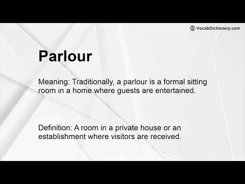 Parlour Meaning