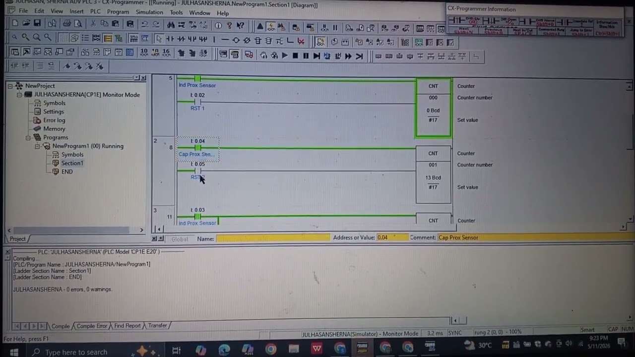 ADV. PLC ACTIVITY 3 Conveyor Counting (Counter) Simulation