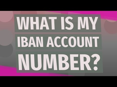 What is my IBAN account number?