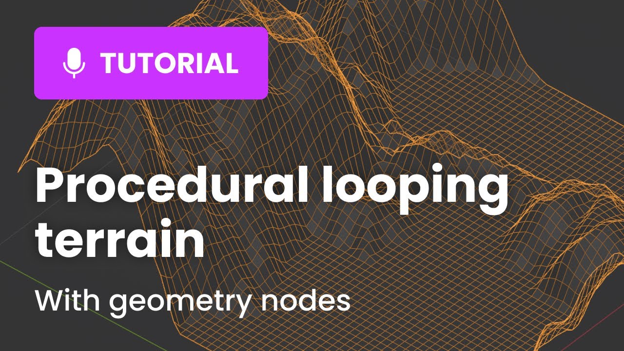 Looping terrain with geometry nodes with Blender