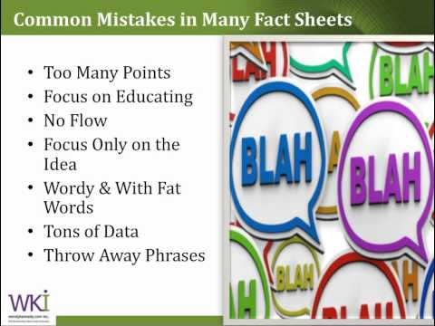 What's Your Story How to Write Compelling Technology Fact Sheets