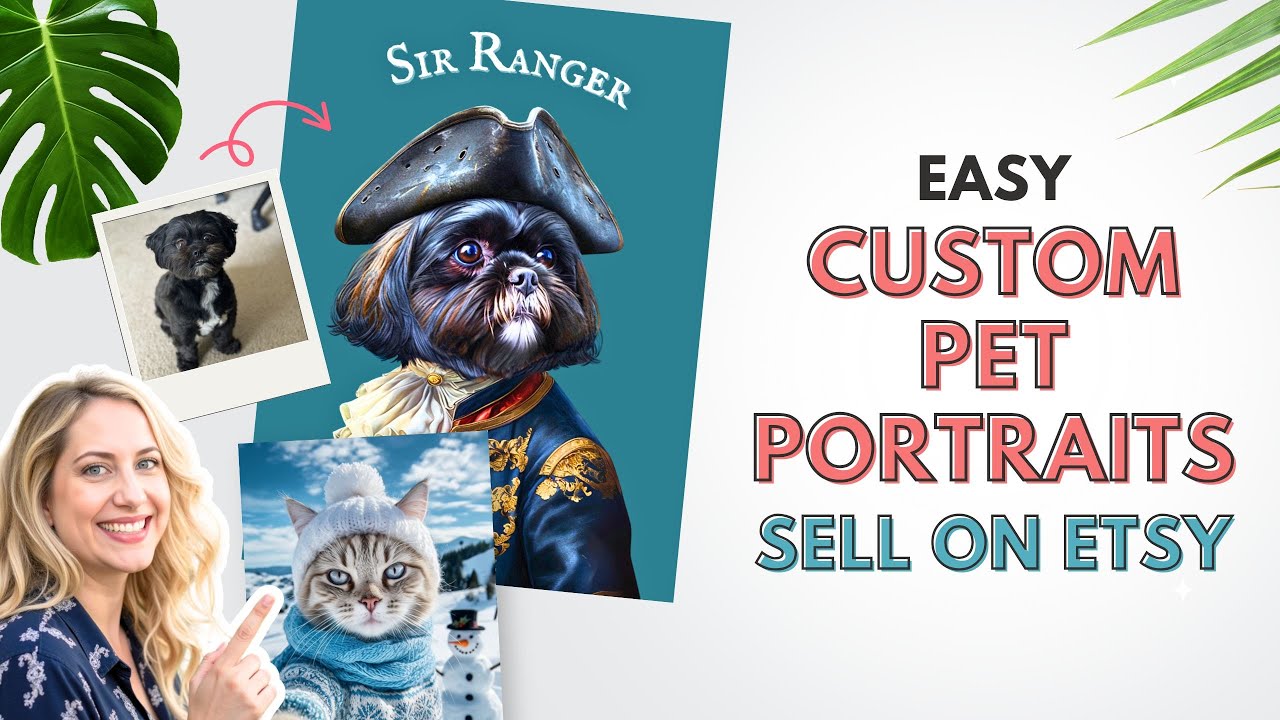 How to Make Custom Pet Portraits with AI and Canva