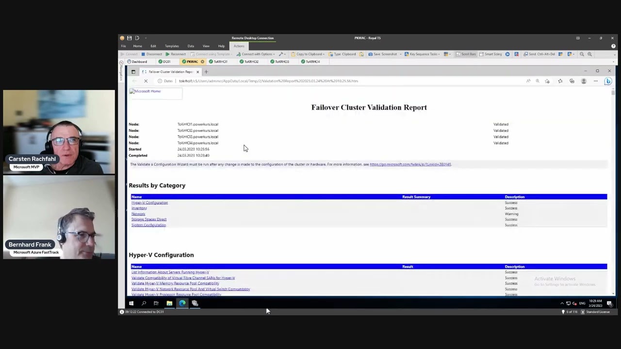 13 Azure Stack HCI Installation Series - Cluster Validation