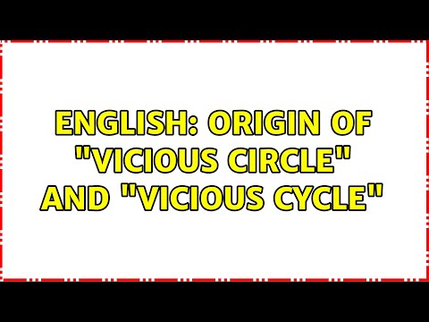 English: Origin of "vicious circle" and "vicious cycle" (2 Solutions!!)