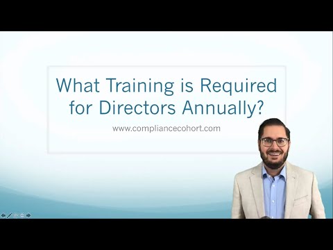 What Training Is Required for Directors Annually