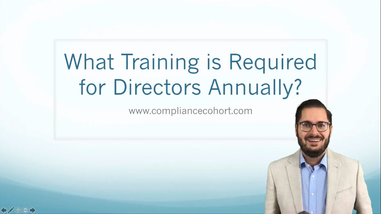 What Training Is Required for Directors Annually