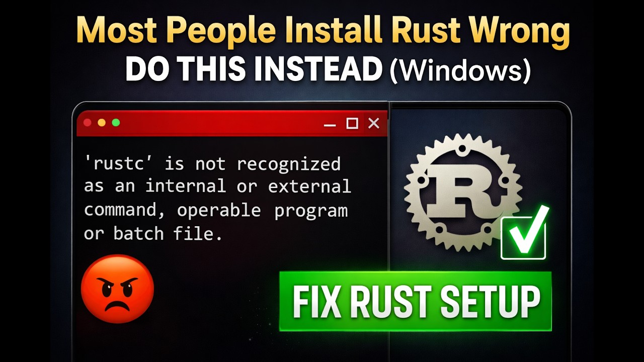 Most People Install Rust Wrong — Do This Instead (Windows) #rust