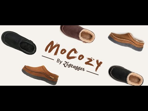 Zigzagger Men's Slip On Moccasin Slippers, Indoor Outdoor Warm Fuzzy Comfy House Shoes....