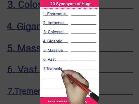 20 Huge Synonyms | Massive, Titanic, Enormous - Synonyms for HUGE! | #english #esl #learnenglish