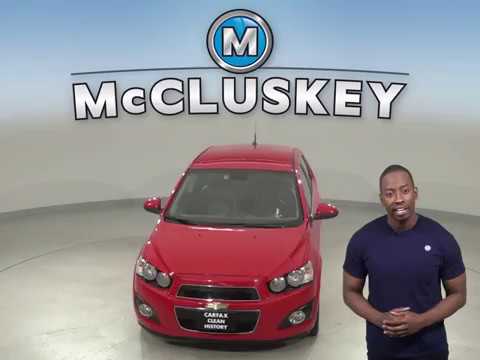 A12085YT Used 2013 Chevrolet Sonic LTZ FWD 4D Hatchback Red Test Drive, Review, For Sale -