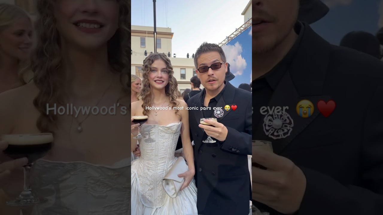 Hollywood’s most iconic pairs ever! Barbara Palvin and Dylan Sprouse at vogue world #viralshort