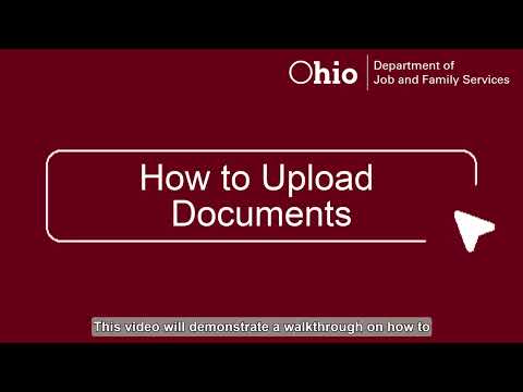 How to Upload Documents in the Ohio Benefits Self Service Portal