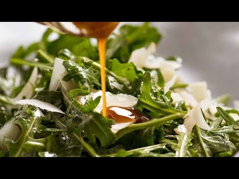 Rocket Salad with Balsamic Dressing and Shaved Parmesan