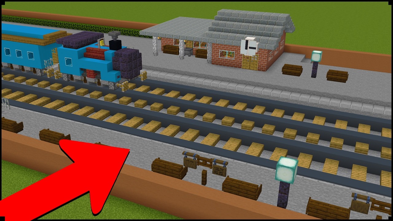 How To Make a Train Station In Minecraft | City Tutorial - Minecraft ...